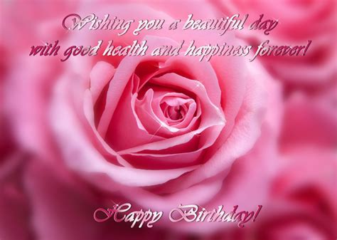 Pink Rose Happy Birthday Card Gallery Yopriceville High Quality