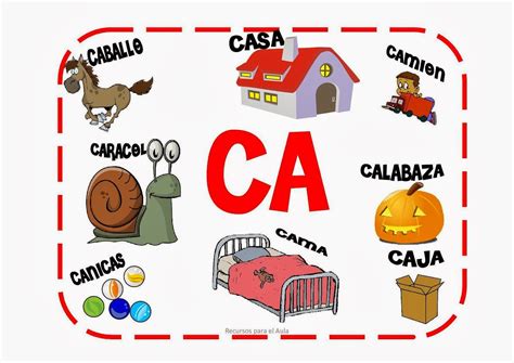Silabas Con Ca Co Cu