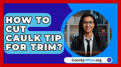 How To Cut Caulk Tip For Trim Youtube