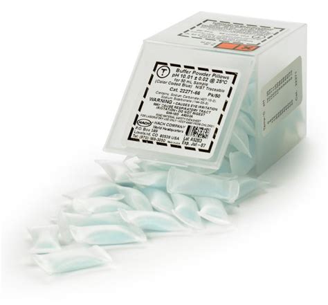 Buffer Powder Pillows Ph 1001 Colour Coded Blue Pk50 Hach Uk