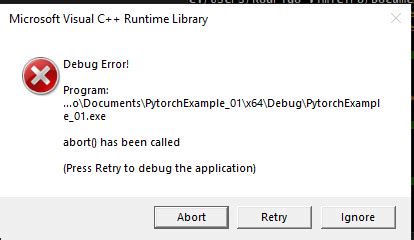 Libtorch Crashes On Debug Mode Under Windows Issue Pytorch Pytorch Github