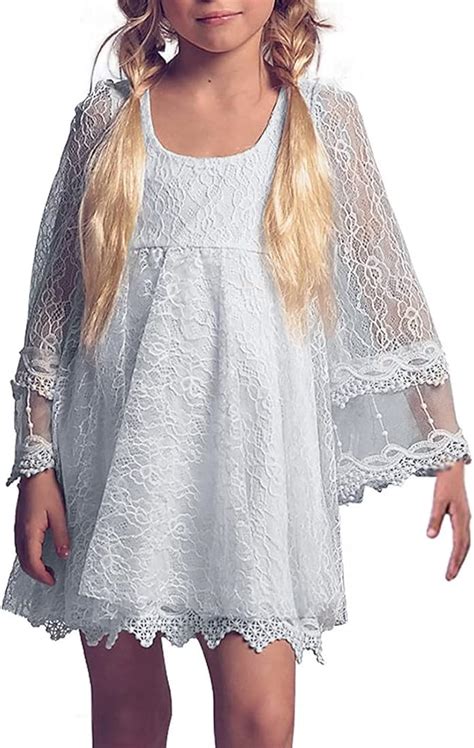 White Lace Dresses For Girls