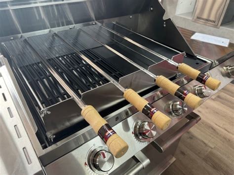 Tramontina Stainless Steel Grill Support And 65cm Skewer Bundle Limited