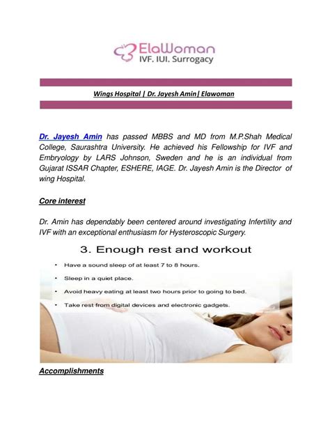 Ppt Wings Hospital Dr Jayesh Amin Elawoman Powerpoint