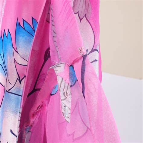 Lot Hanai Mori Set Printed Silk Spagetti Strap Dress Gown Kimono