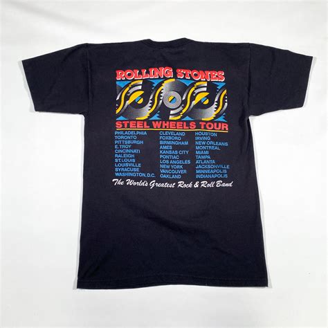 Vintage 1989 Rolling Stones Steel Wheels Tour T Shirt Cobblestore Vintage