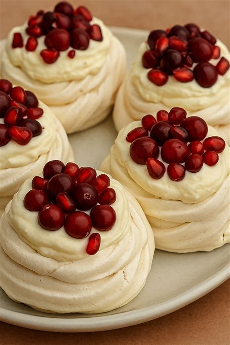 Świąteczne Mini Bezy Z Kremem Waniliowym I Owocami Ze Smakiem Na Ty