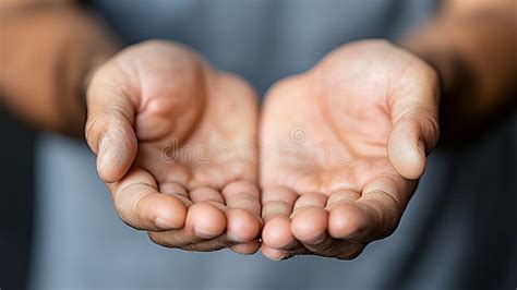 Open Hands Offering Generosity And Connection Stock Illustration