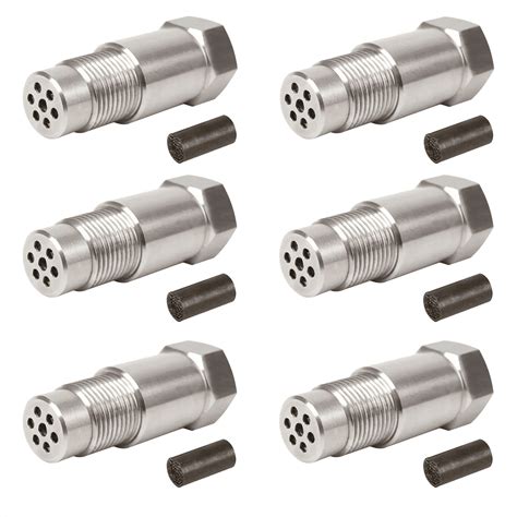 6 Pack Mini Catalytic Converter Oxygen Sensor Car Rear Engine Exhaust