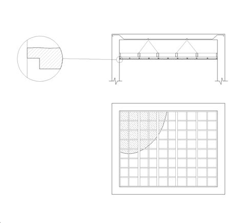 Laminated False Ceiling Dwg Cad Detail Free Download