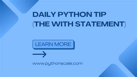 What Does The With Statement In Python Actually Do