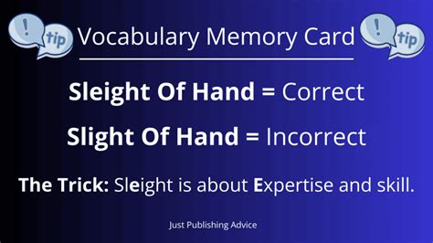 Sleight Of Hand Or Slight Of Hand The Correct Spelling