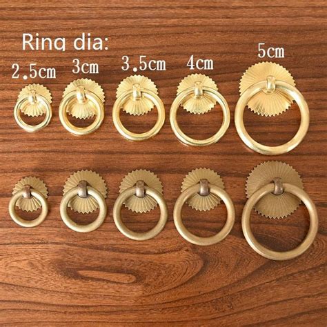 Drop Ring Knobs Drawer Knobs Pulls Antique Brass Dresser Knobs Pulls
