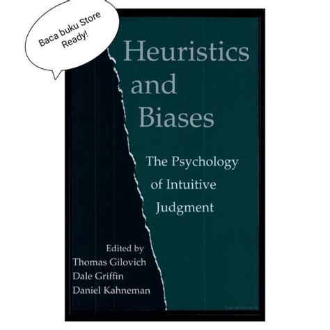Jual Heuristics And Biases The Psychology Of Intuitive Judgment Sc