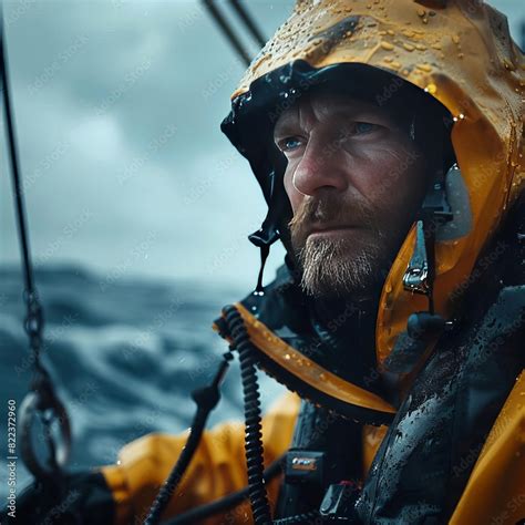 Oceanographer Mapping Seabed A Portrait Of An Oceanographer Using Advanced Sonar Equipment