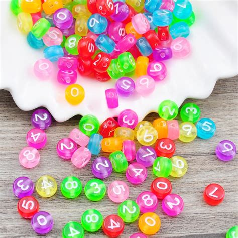 Number Beads Etsy