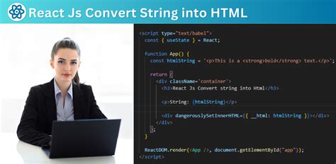 React Js Convert String To Html Text To Html