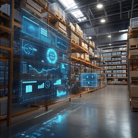 A Visual Of A Warehouses Inventory Control Room With Realtime Tracking