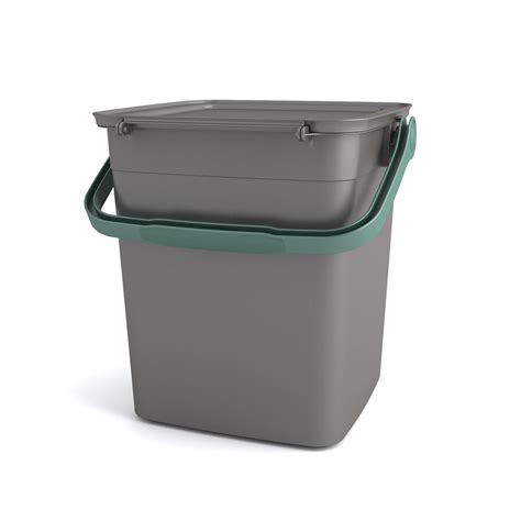 Kis Bio Compost Bin Container 9 Litre Grey Kis100971 Heavins
