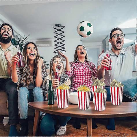 100 Pieces Popcorn Bags Popcorn Bags Small Popcorn Boxes Red And White Fruugo Uk