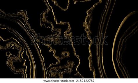 3d Render Abstract Black Background Golden 库存插图 2182122789 Shutterstock