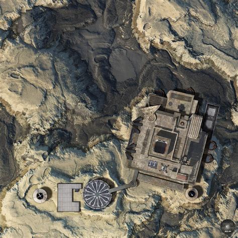 Map Of An Outpost In The Shadowrun Universe