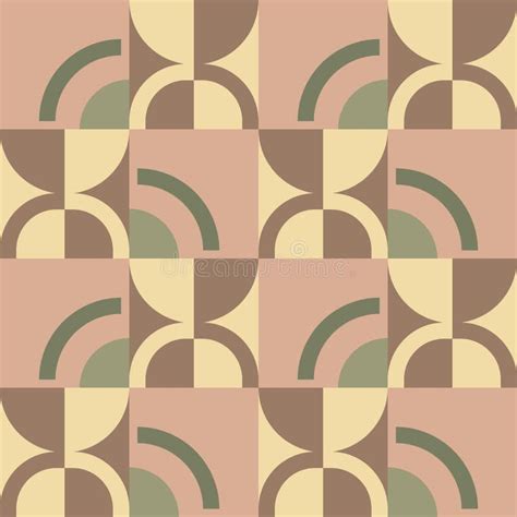 Simple Geometry Seamless Pattern Stock Illustration Illustration Of