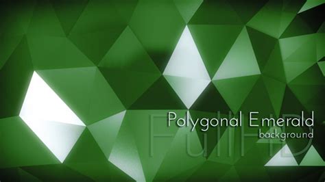 Emerald Polygonal Triangles Motion Graphics Videohive