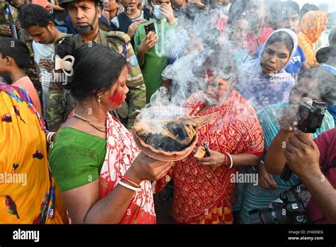 Dhaka Bangladesch Oktober 2024 Bangladeschische Hindu Anhänger