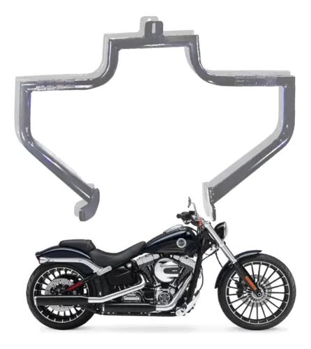 Protetor De Motor Quinado Cromado Softail Breakout Até 2017 Parcelamento Sem Juros