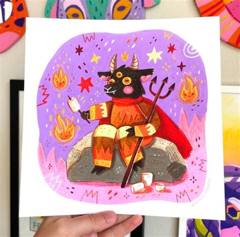 Chamuco The Goat Art Journal Inspiration Illustration Original