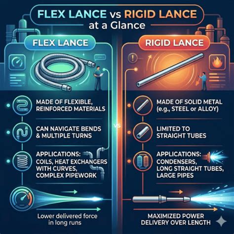Flex Lance Vs Rigid Lance Comparison For Tube Cleaning Boshiya