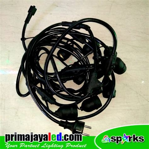 Kabel String 5 Meter 10 Fitting E27 • Prima Jaya Led