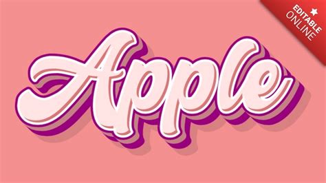 Apple Milky Retro Text Effect Generator