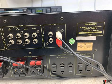 Pioneer Spec 1 Rack Mount Stereo Pre Amplifier Photo 4234536 Canuck