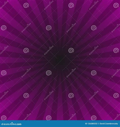 Purple Gradient Star Burst Background Hypnotic Graphic With Radial Rays Stock Vector