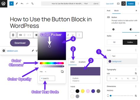 buttons block how to use and overview