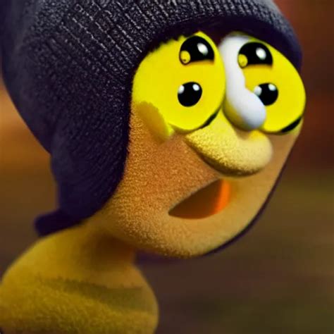 Sponebob In A Beanie Photorealistic Soft Focus Stable Diffusion