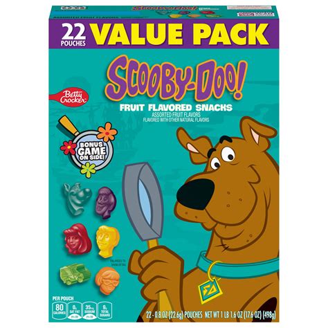 Betty Crocker Scooby Doo Fruit Flavored Snacks 22 Ct Pack Of 2