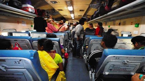 Ac Chair Car Seating Arrangement Indian Railways Chair Car Coach Video Youtube