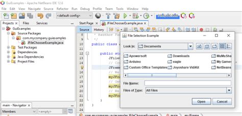 Jfilechooser File And Filefilter In Java With Example Using Netbeans