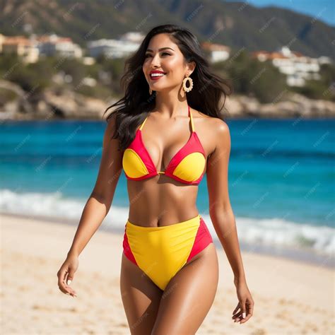 Trendy Latina Bikini Outfits For Stylish Poolside Wear Premium Ai