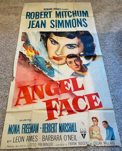 Angel Face 1952 Original Three Sheet Movie Poster Hollywood Movie