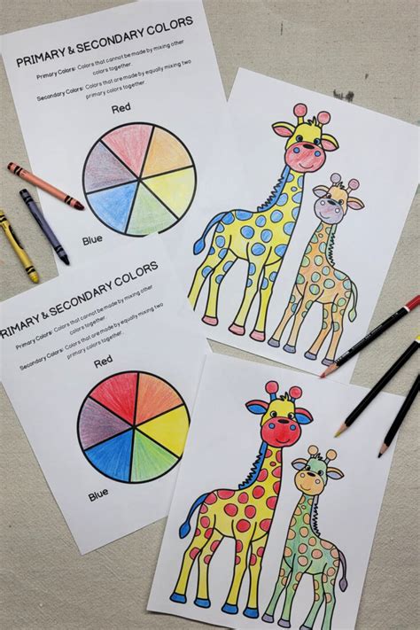 Primary Colors Coloring Page