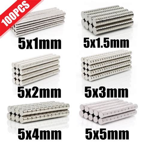 100 Stk Mini Lille N35 Rund Magnet 5 X 1 5 X 15 Grandado