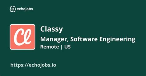 Classy Is Hiring Manager Software Engineering Usd 192k 260k Remote