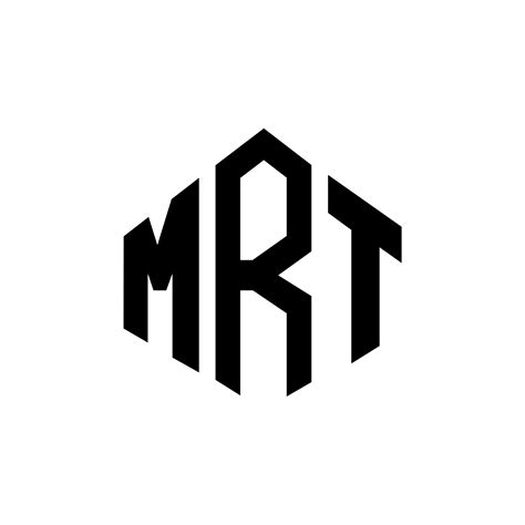 Diseño De Logotipo De Letra Mrt Con Forma De Polígono Mrt Polígono Y Diseño De Logotipo En
