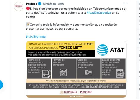 Profeco Insiste Así Puedes Sumarte A La Demanda Contra Atandt