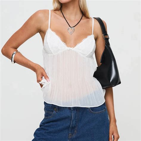 Sheer Cami Lace Top Aesvs