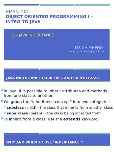 Java Inheritance Subclass And Superclass Pdf